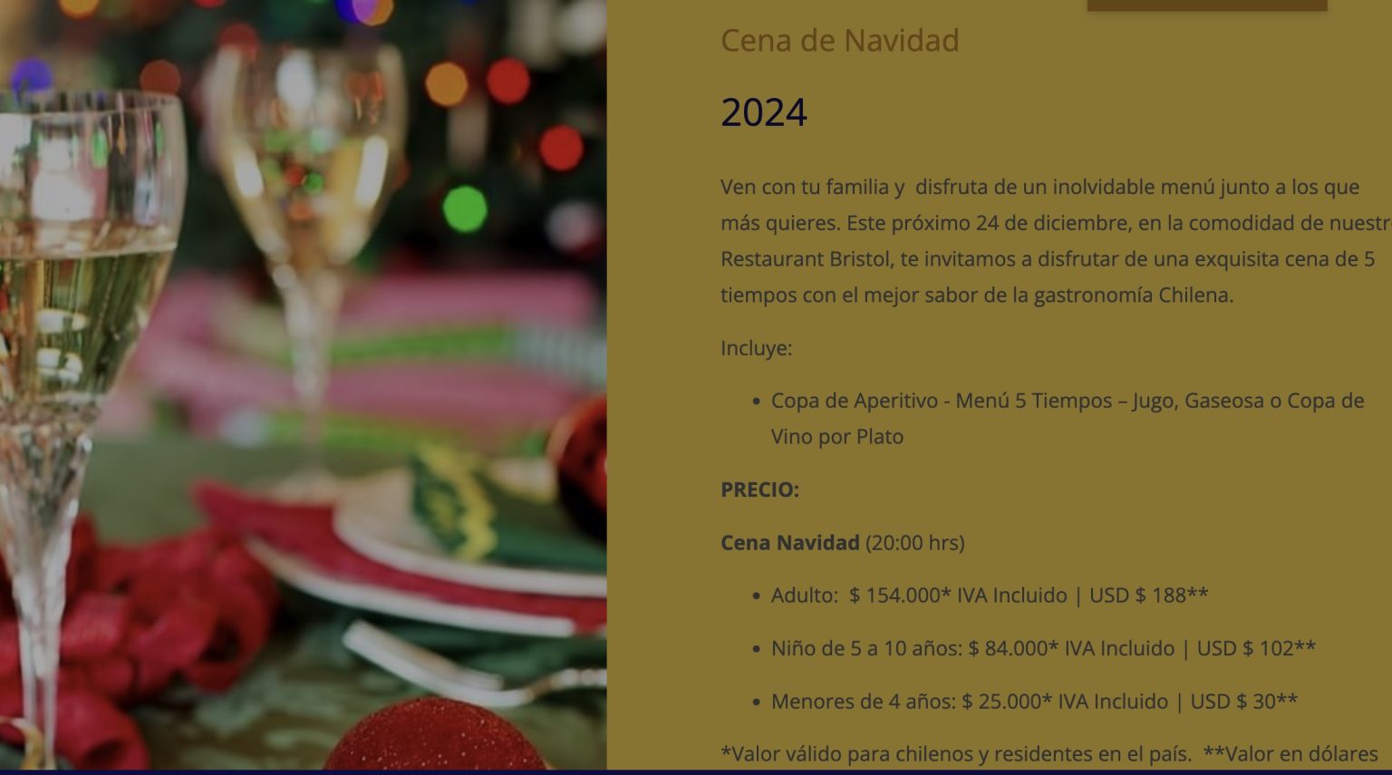 Natal e Ano Novo no Chile: o que abre e fecha e o que fazer nestes dias